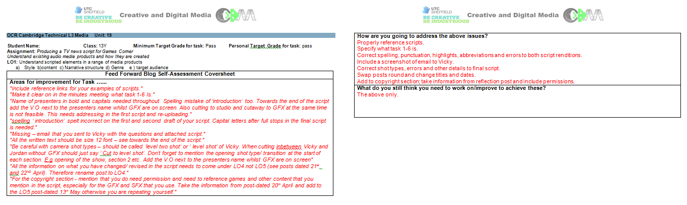 Unit 11 - Scriptwriting For Media Products