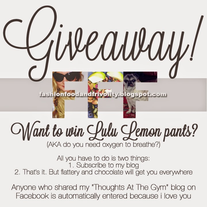 Fashion Food and Frivolity