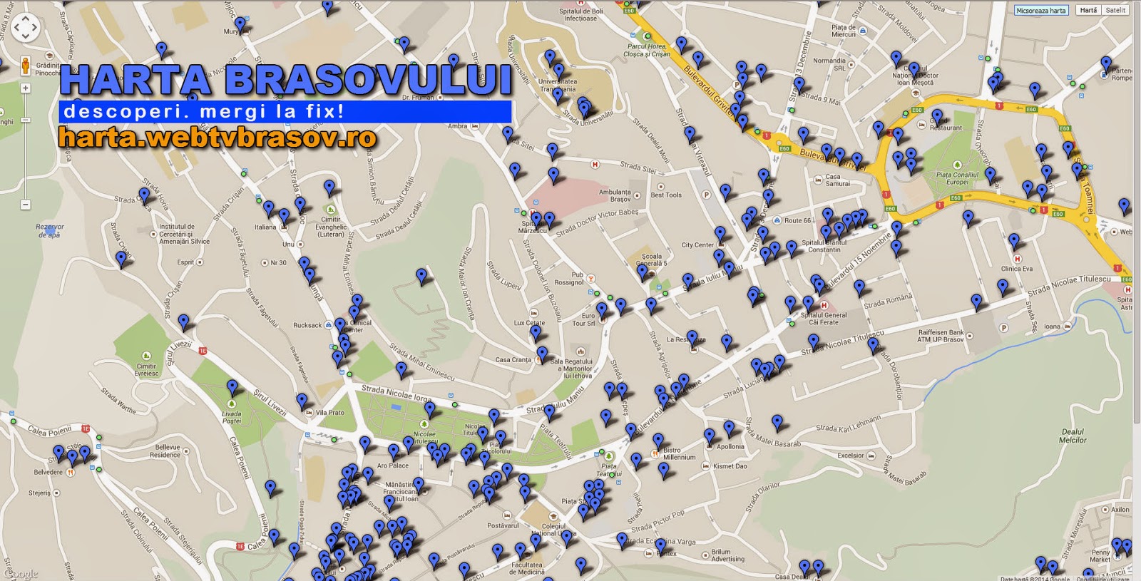 Cea mai buna harta online a Brasovului - webTV Brasov