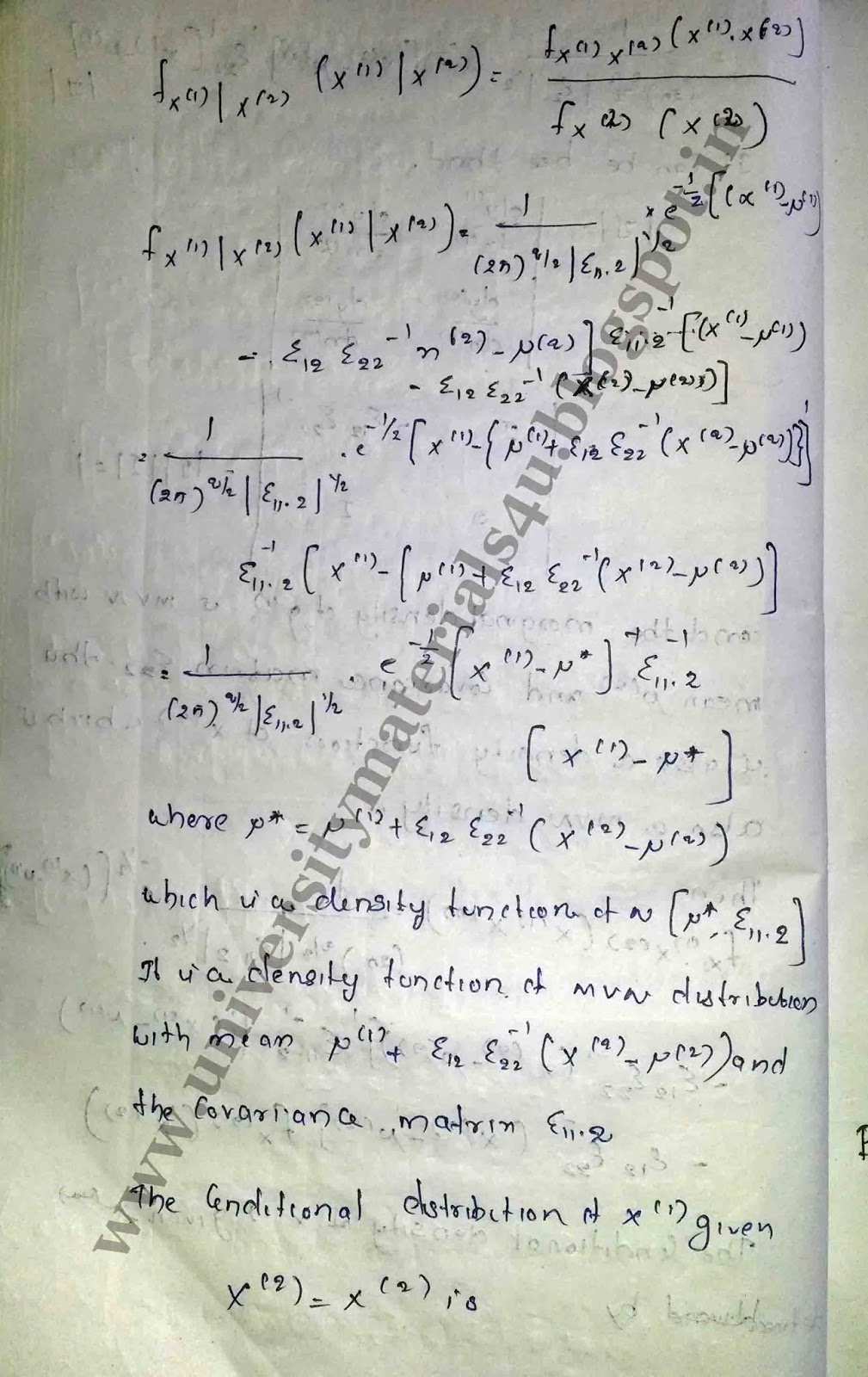 Conditional Distribution from Multivariate Normal Distribution ...