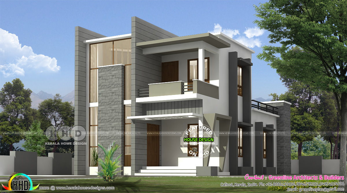 3 bedroom double storied modern house - Kerala Home Design and Floor ...