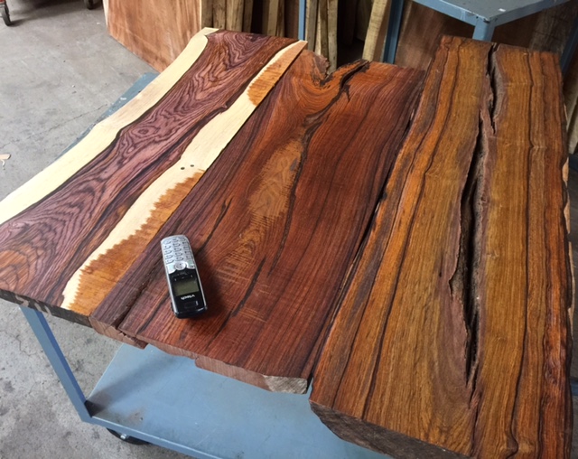 Tropical Exotic Hardwoods: Three nice Cocobolo slabs!