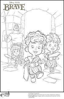 Disney Brave Coloring Pages | Team colors