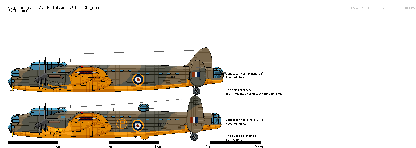 War Machines Drawn: Avro Lancaster prototypes