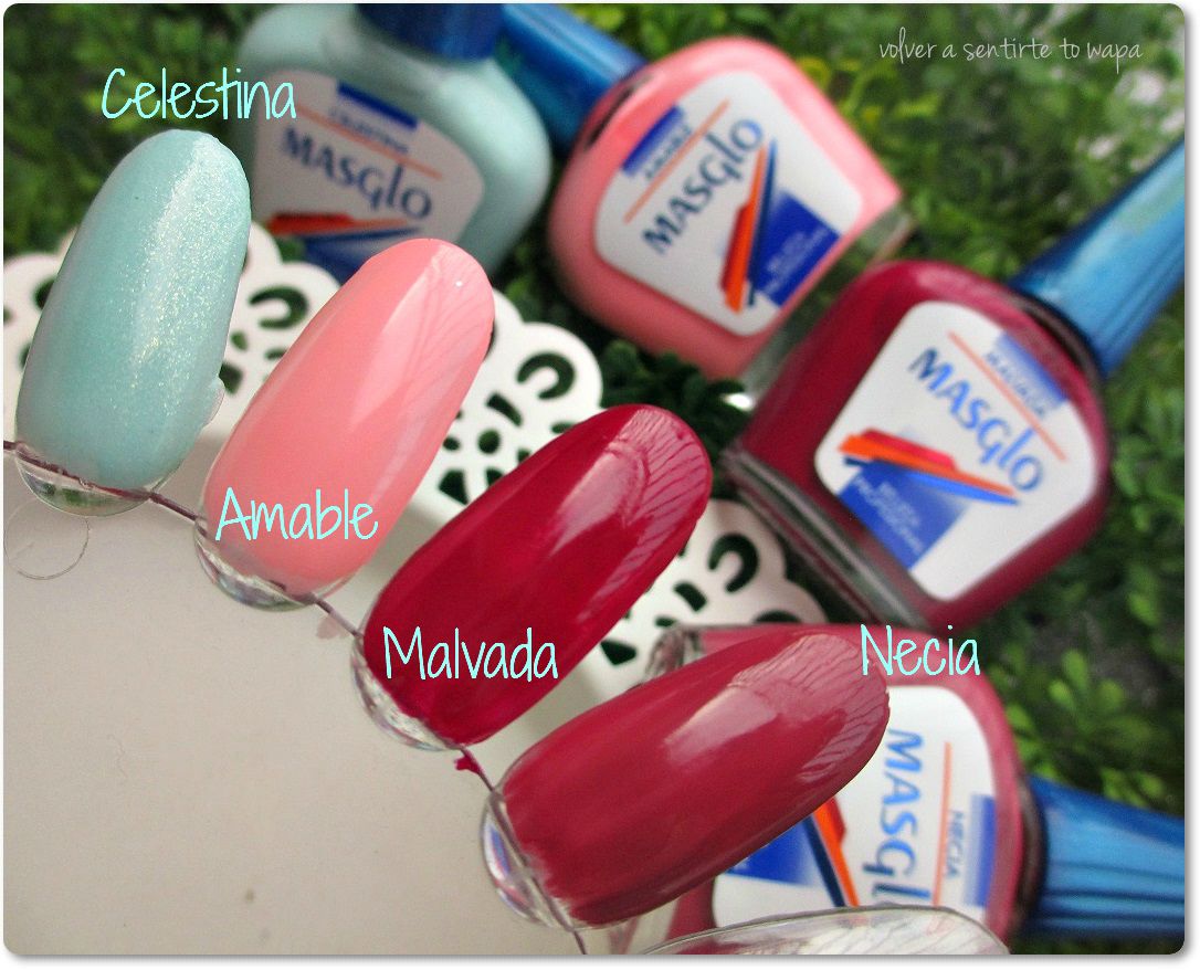 Volver a Sentirte to Wapa - Blog de belleza: 4 Nuevos Esmaltes de MASGLO