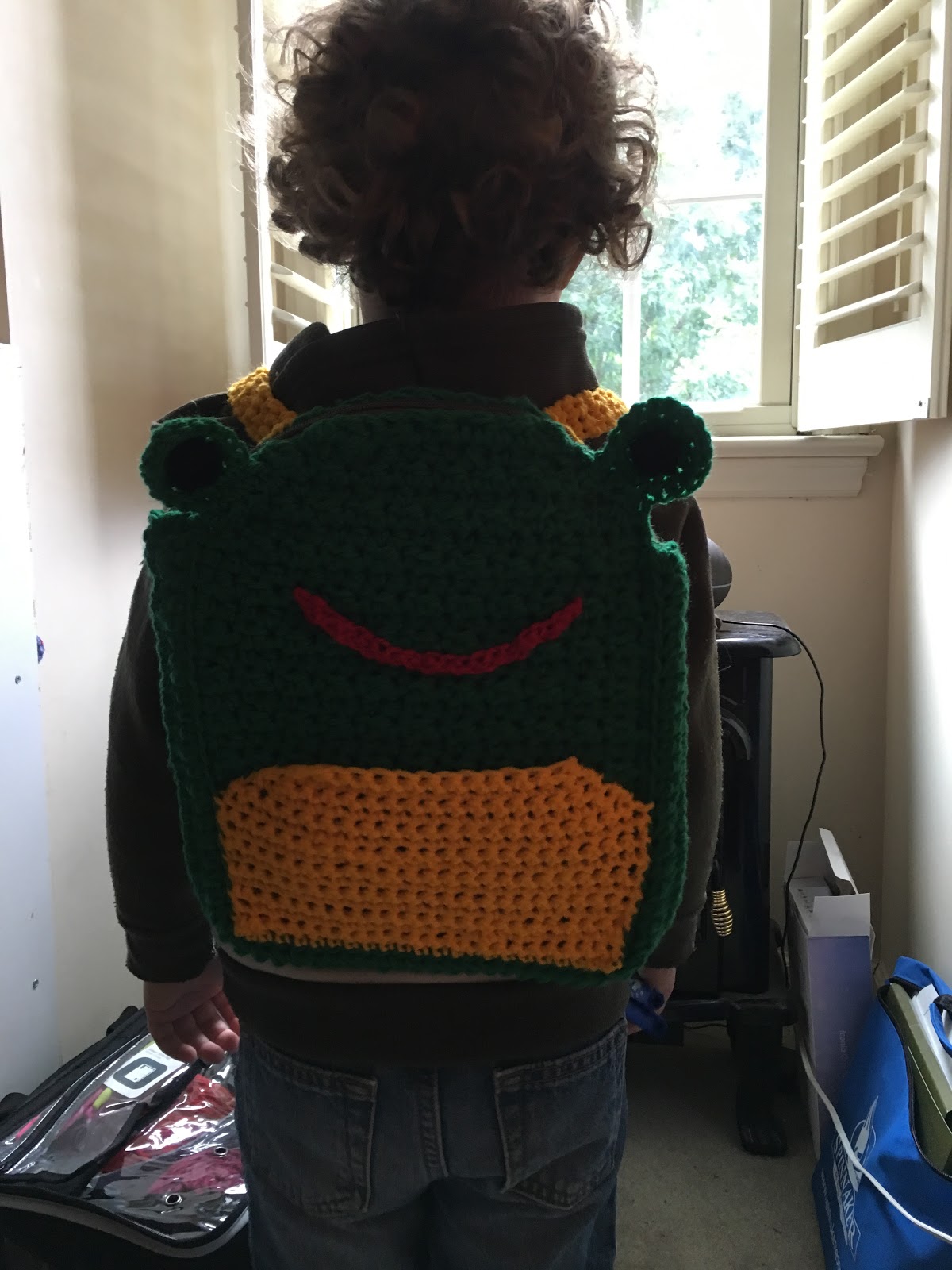 The Perfect Stitch...: Frog Backpack - Toddler-Sized...