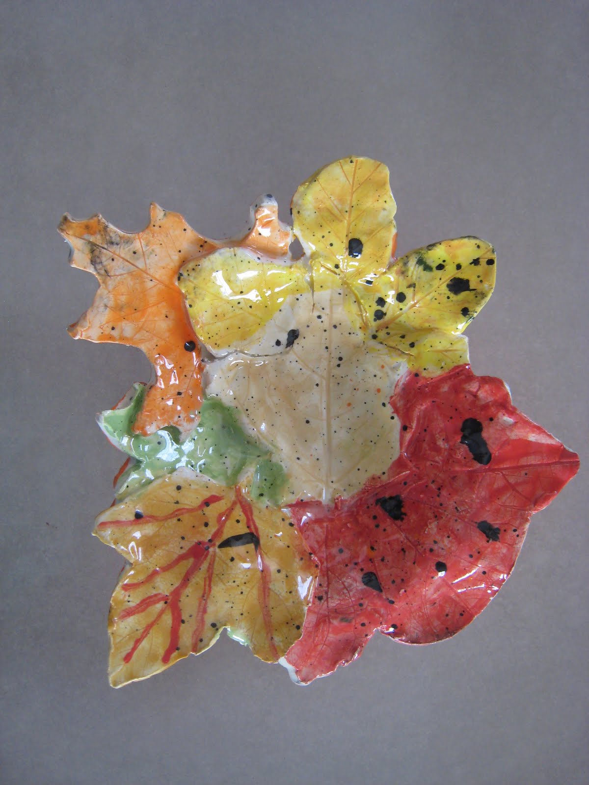 Children's Art Classes: Ceramic Leaf Bowls