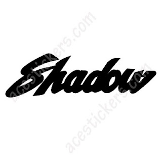 acestickers: Honda Shadow Logo Stickers - 001 (15 x4.3 cm)