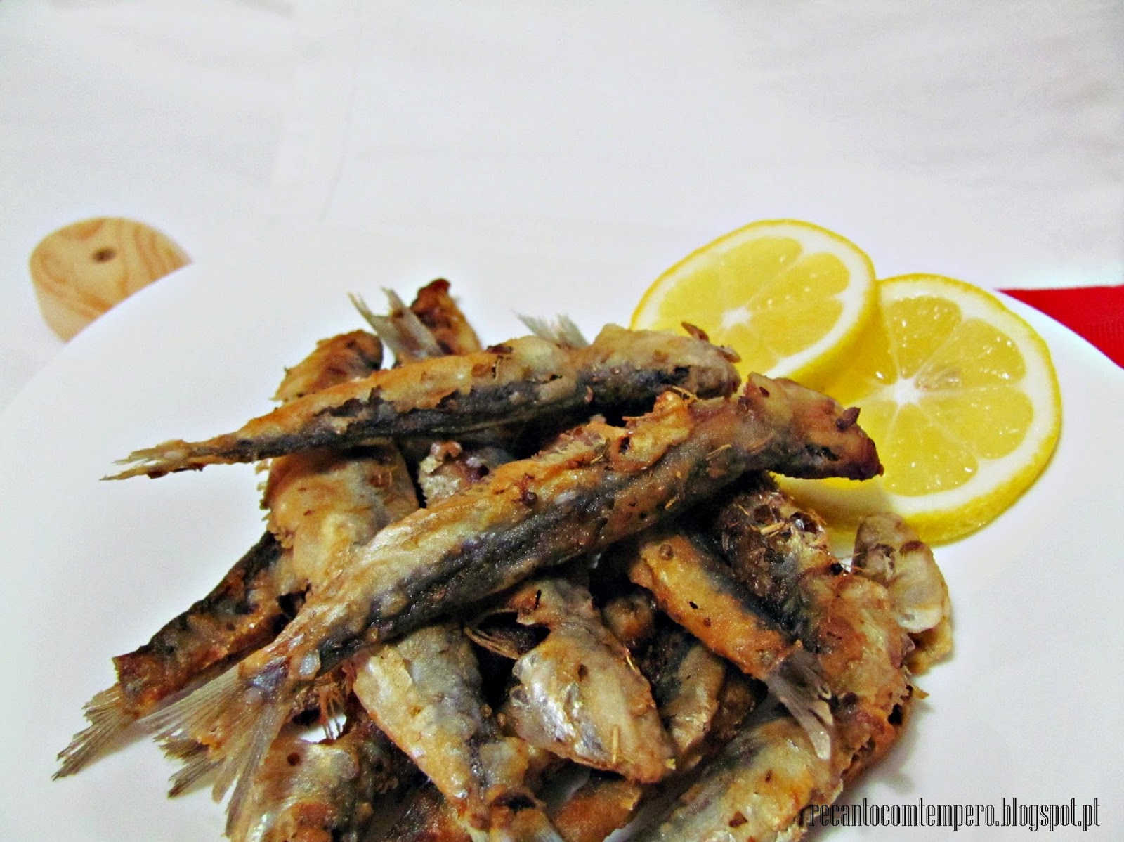 Petinga frita com orégãos