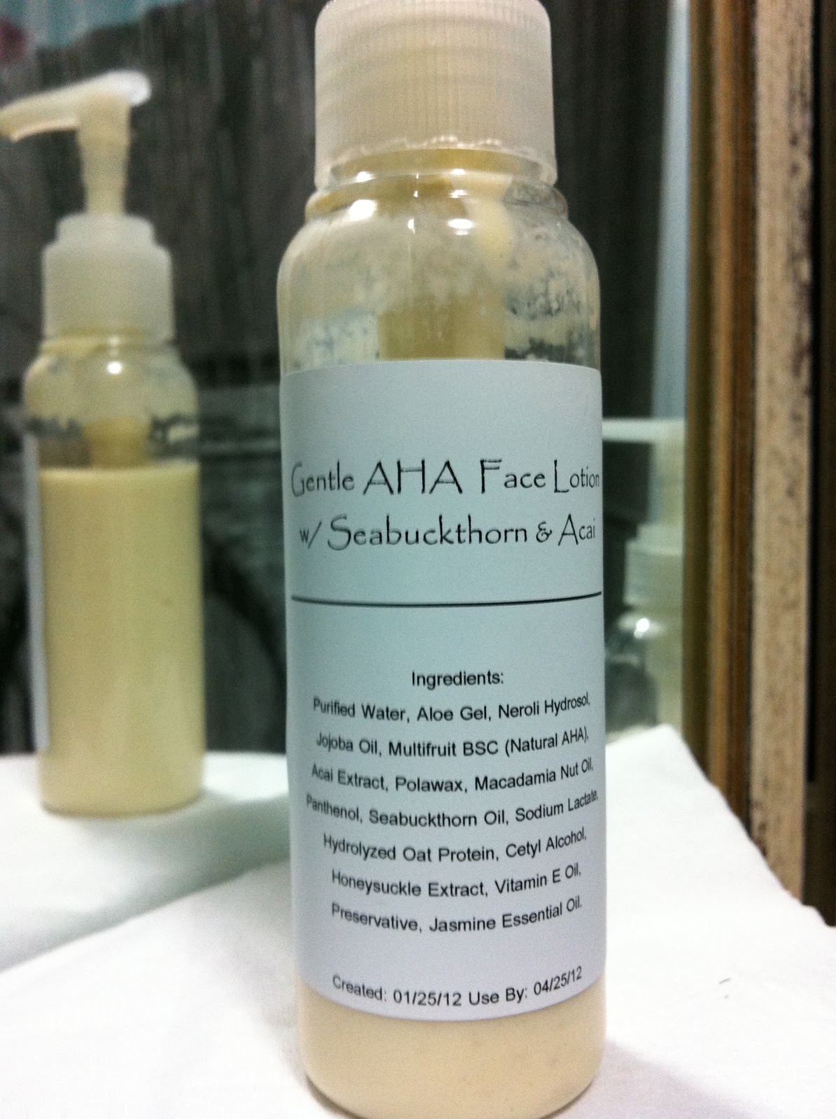 i make lotions and stuff: Mild AHA Lotion w/ Extracts