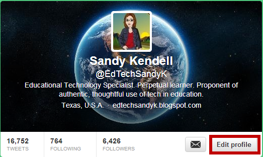 EdTechSandyK: Grow Your Twitter Network With a Spiffed Up Profile