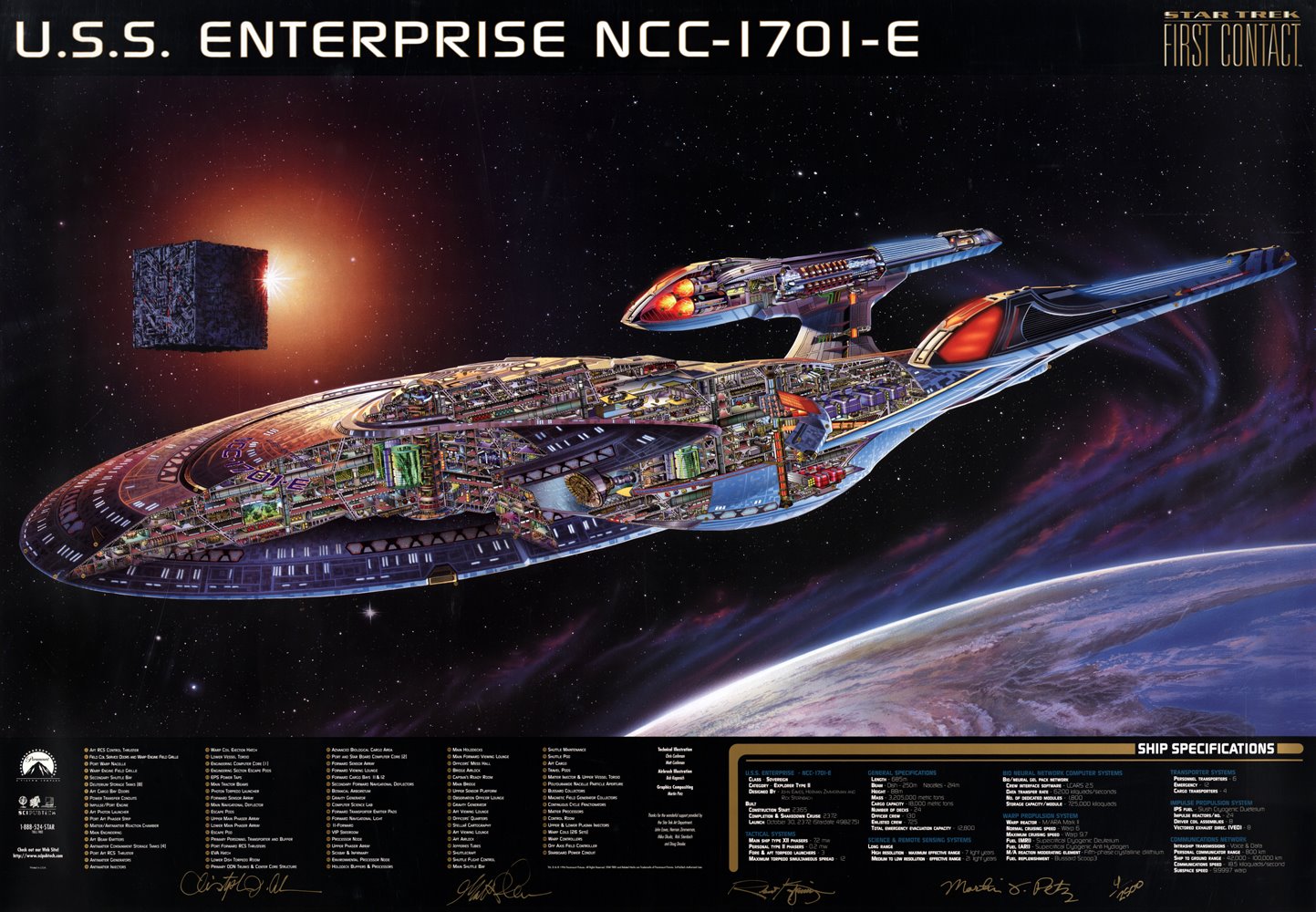 The Dork Review: Rob's Room: Enterprise NCC-1701 Cross Sections ...