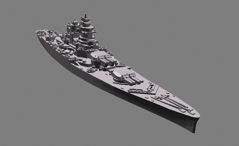 Tiny Thingamajigs: French Navy WW2 BB Richelieu (1943) and Jean Bart ...