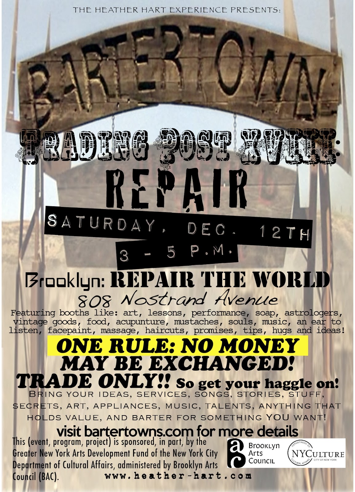 barter town with the heather hart experience...