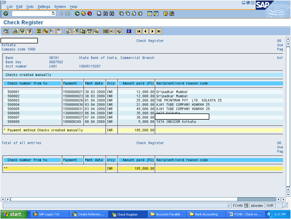 Free SAP Training Manuals: T Code- FCHN : SAP FI USER MANUAL Display ...