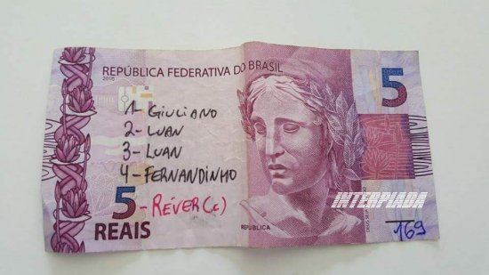 INTERPIADA: Nota de 5 Reais