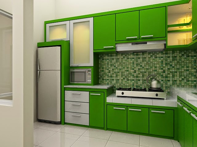 21 Model Tipe Kitchen Sets Hijau - Desain Rumah