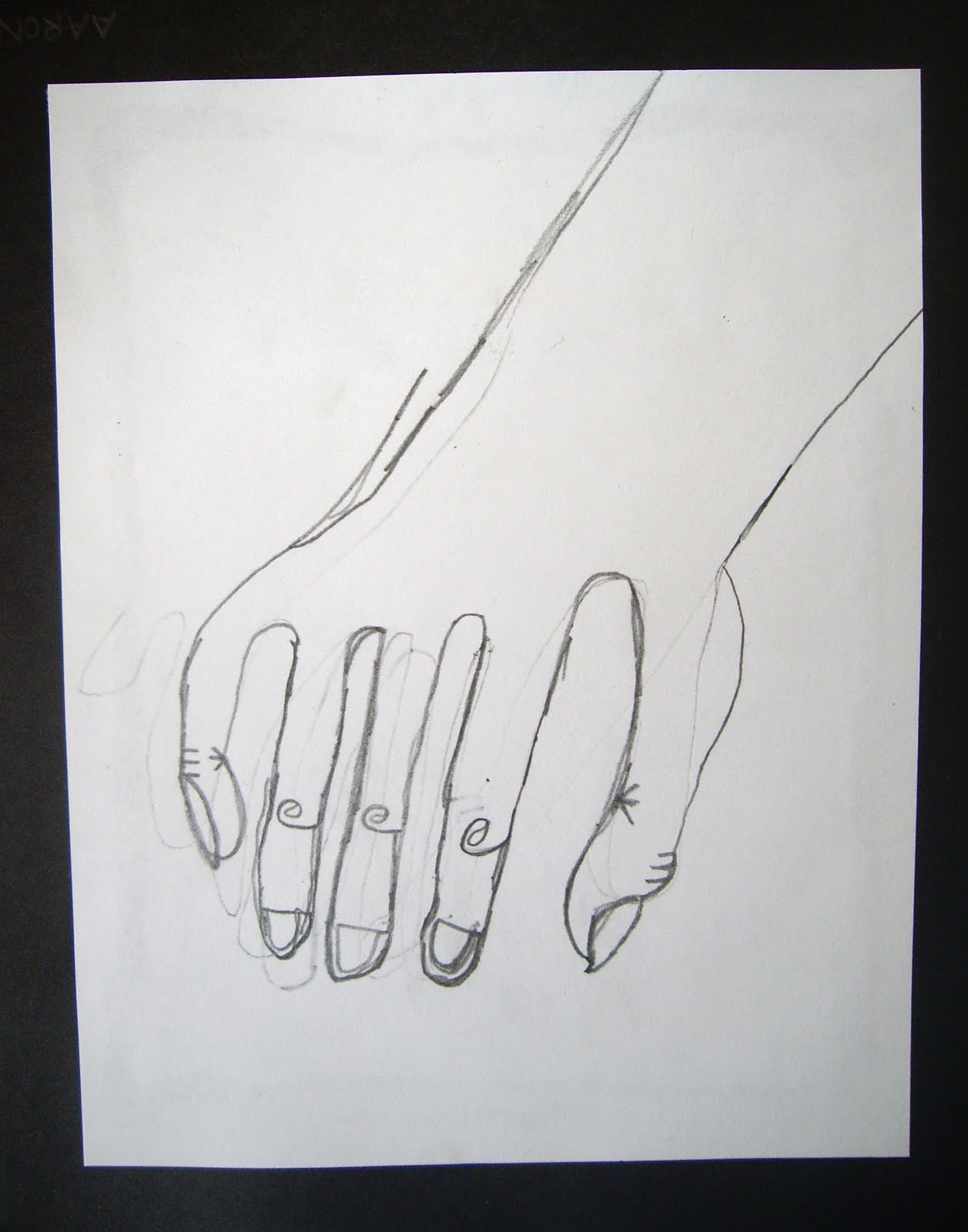 Use Your Coloured Pencils: Contour Drawing Hands
