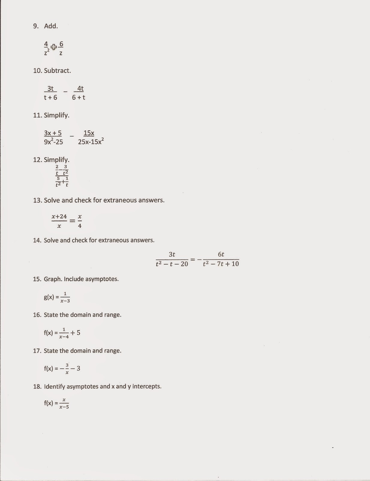 Algebra Alerts (Algebra 1 and 2): Algebra 2: Chapter 9 Review (Due 3/26 ...