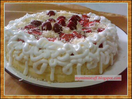 Mimicakes: my first cheese cheddar cake