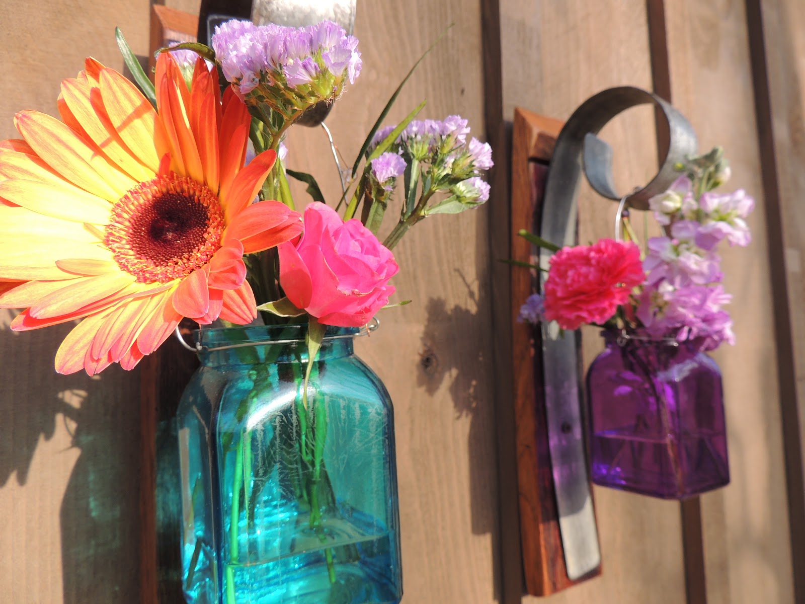 Cork To Barrel: Wall Hanging Sconce/ Flower and Candle Sconce