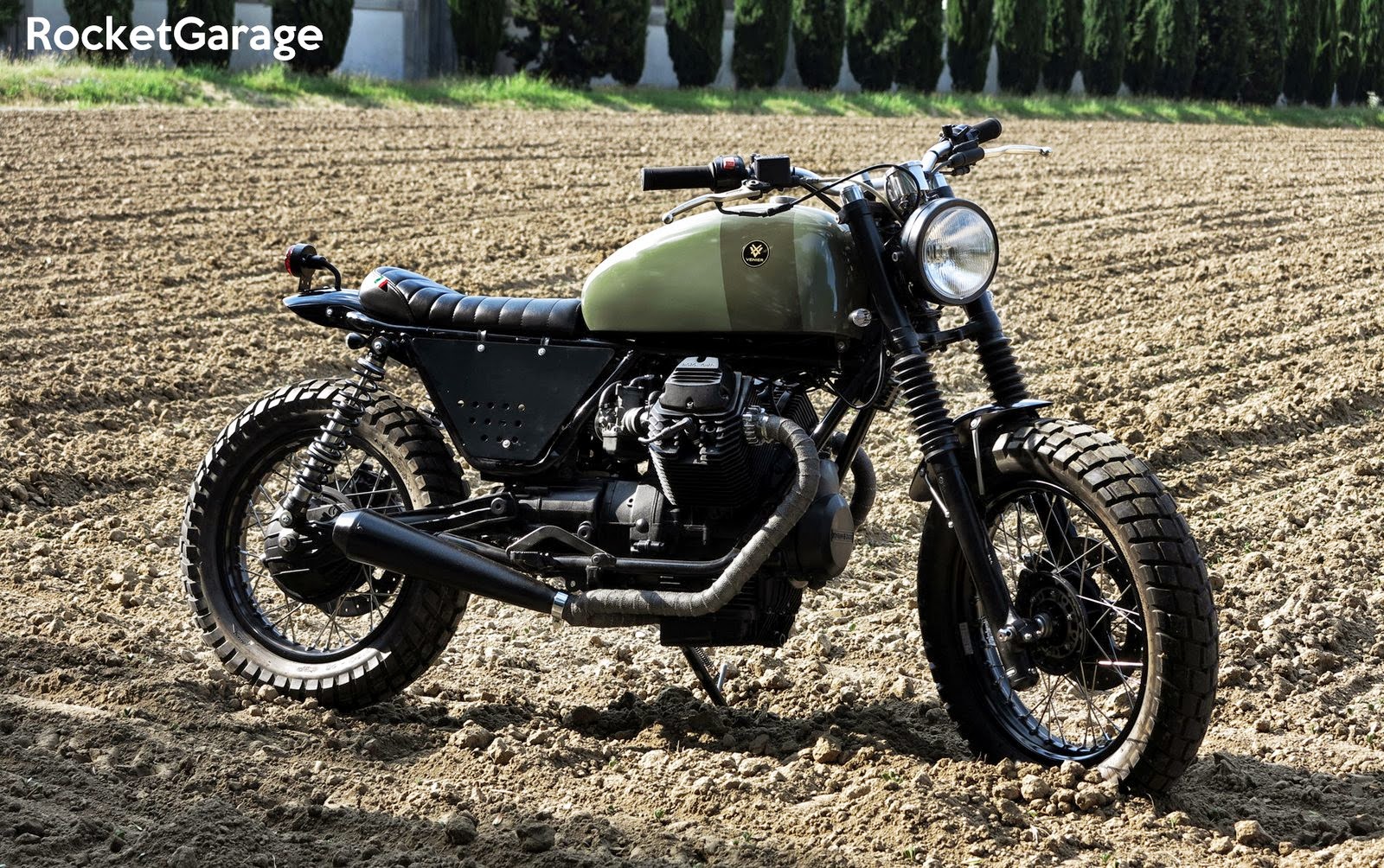 Tractor V75 - A real Guzzi Scrambler - RocketGarage - Cafe Racer Magazine