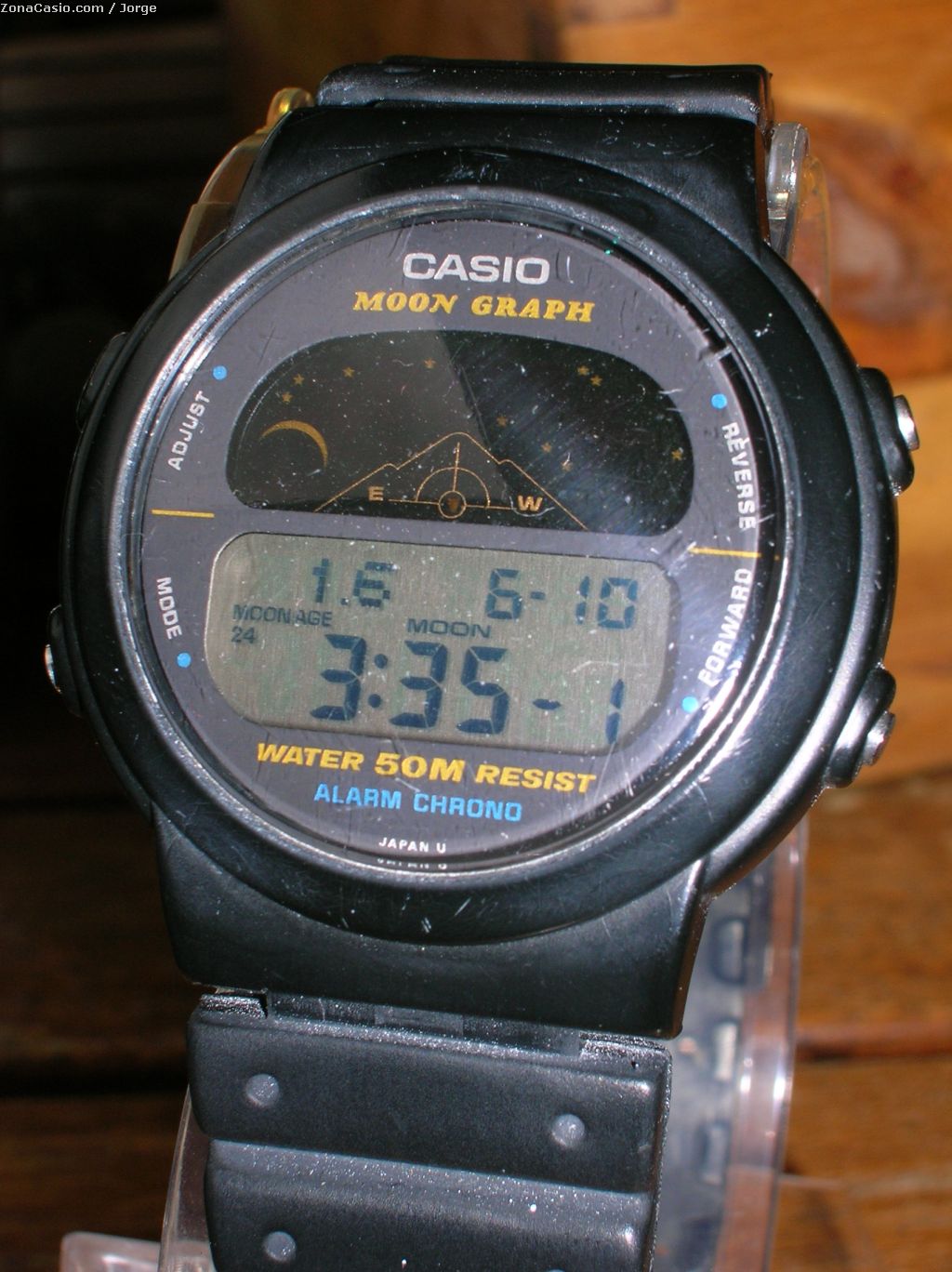 Zona Casio: Prueba: Casio GMW-15, un Moon-graph como ya no se ven