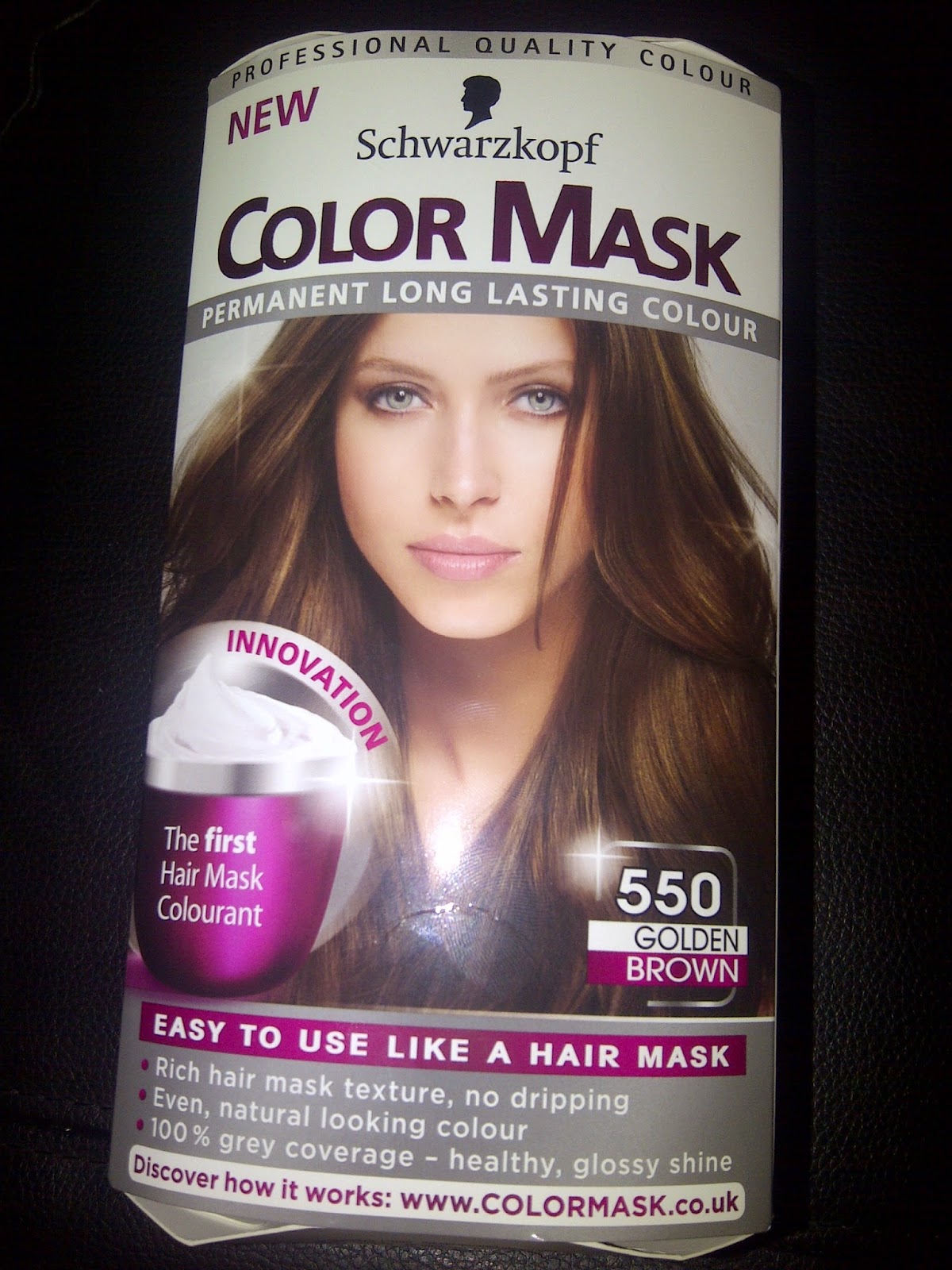 Sophia's Product Reviews: Schwarzkopf Color Mask (550 Golden Brown)