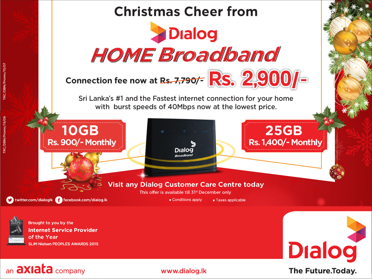 Dialog Home Broadband Connections at Rs. 2900/- ~ DailyPromo.lk