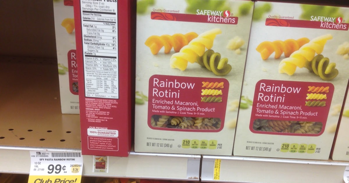 Healthy Grocery: Rainbow Rotini Pasta, Safeway Kitchens - Safeway