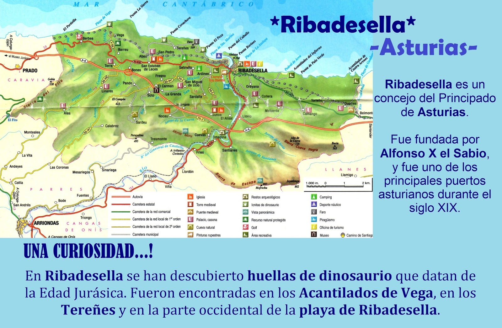 Caminos y senderos españoles: LUGARES CURIOSOS: RIBADESELLA (ASTURIAS)
