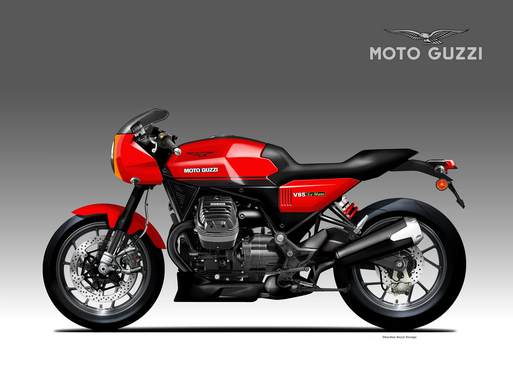 Racing Cafè: Design Corner - Moto Guzzi V85 Le Mans Concept by Oberdan ...