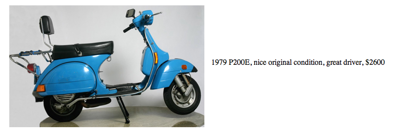 Vespa P200 Notes