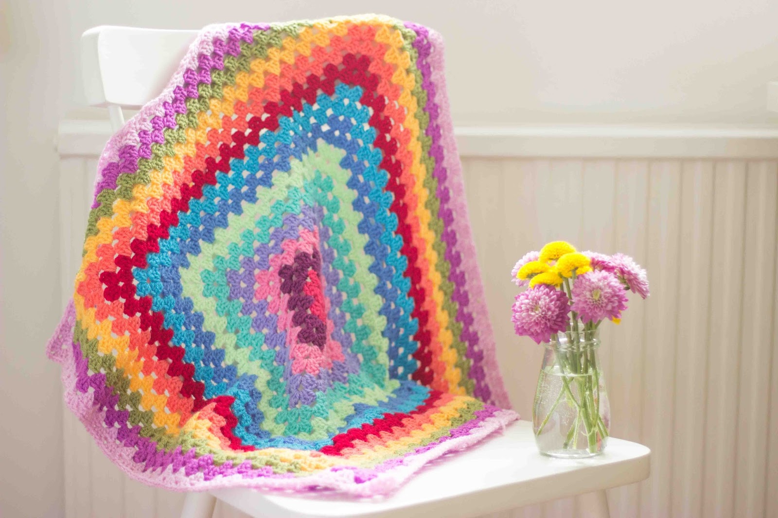 floral and feather: Attic 24 granny blanket | new project alert