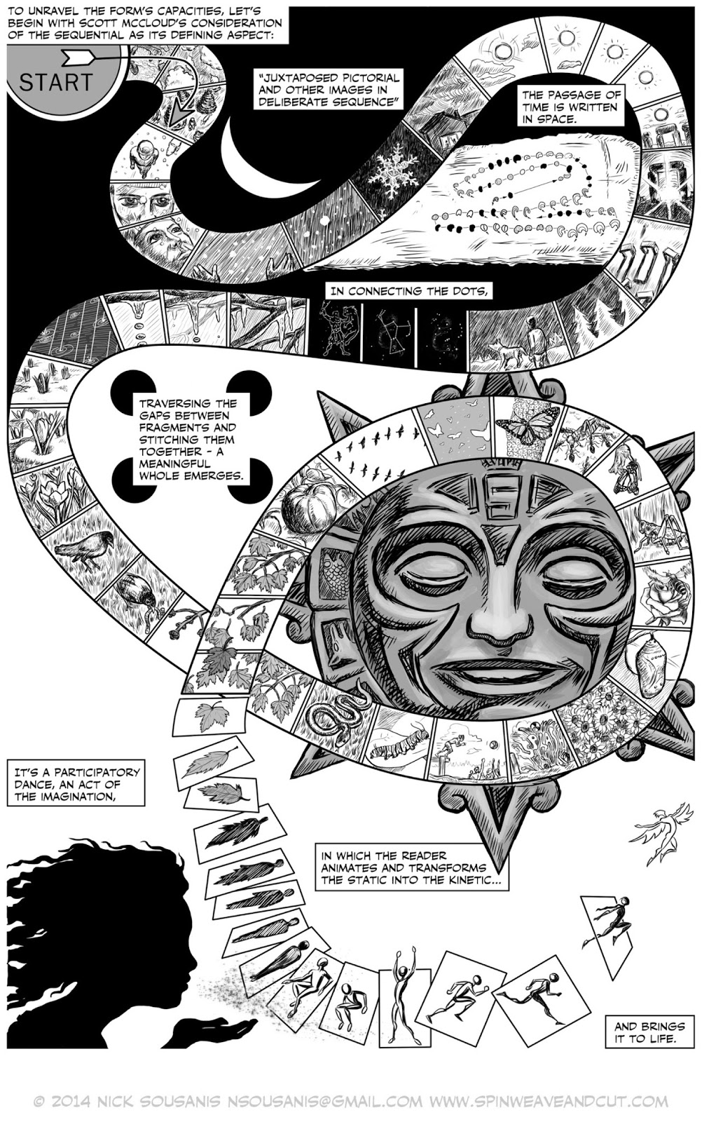 Ler BD: Unflattening. Nick Sousanis (Harvard University Press)