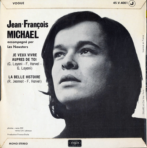 les sensass sillons: Jean-François Michaël - 45t (1971)