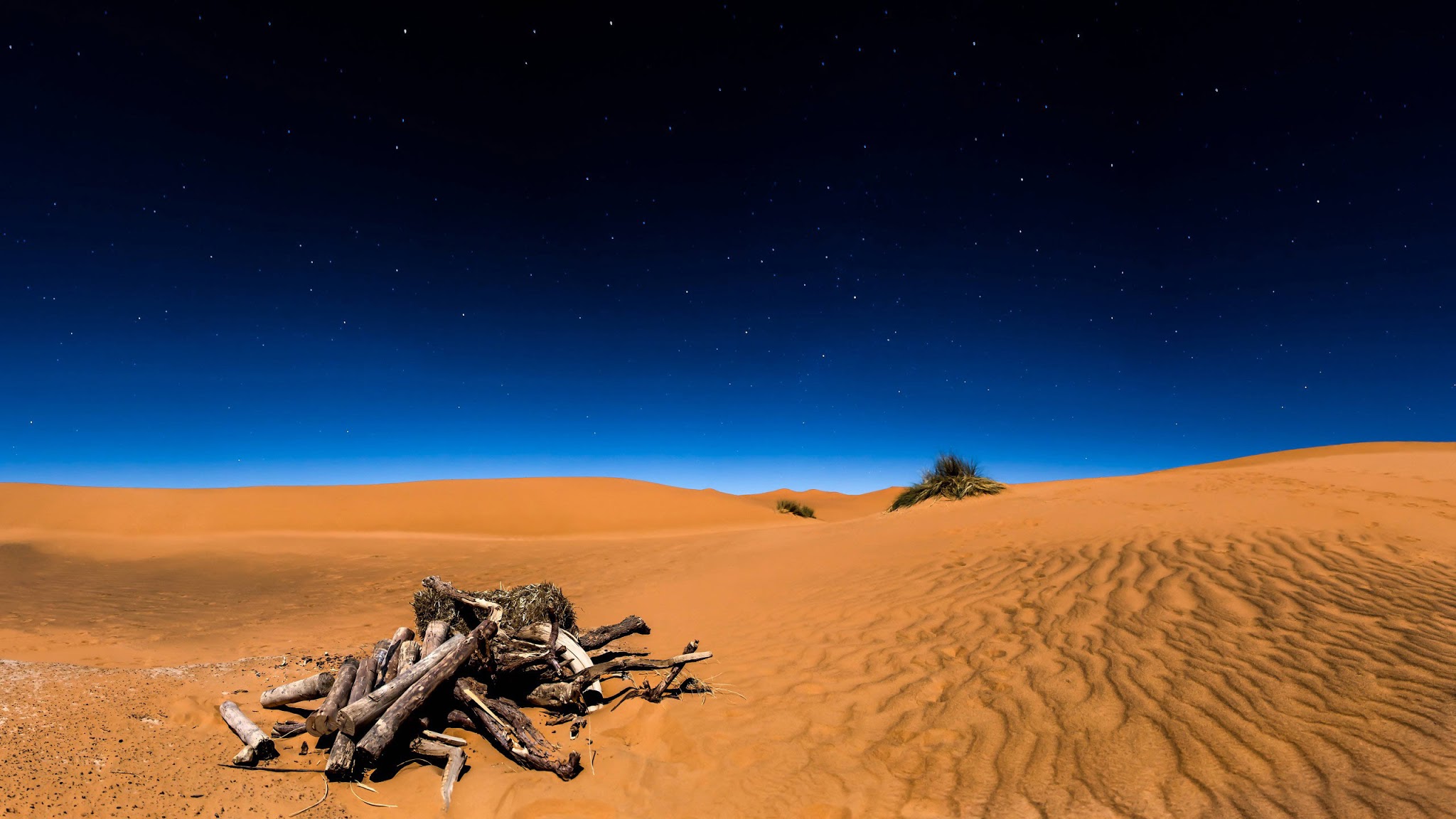 Deserto do Saara a Noite - Papel de Parede Grátis para PC HD