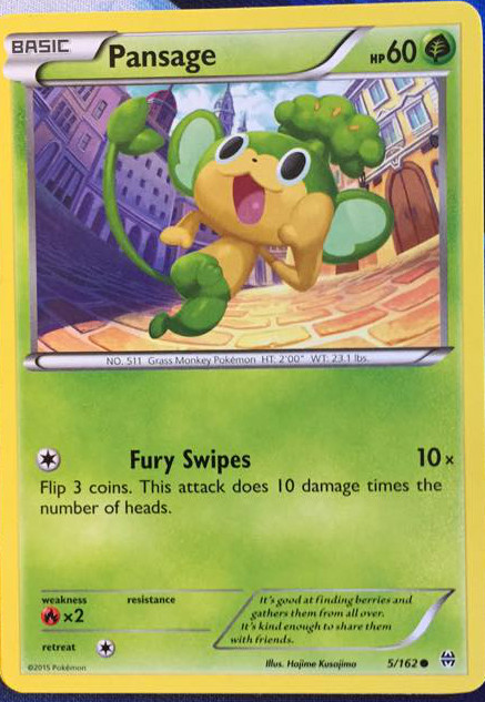 Pansage -- BREAKthrough Pokemon Card Review | PrimetimePokemon's Blog