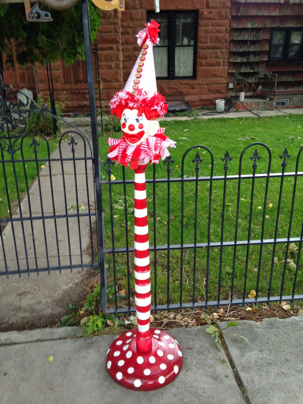 Pollyanna Reinvents: Upcycled Clown Stand - Trash to Treasure!