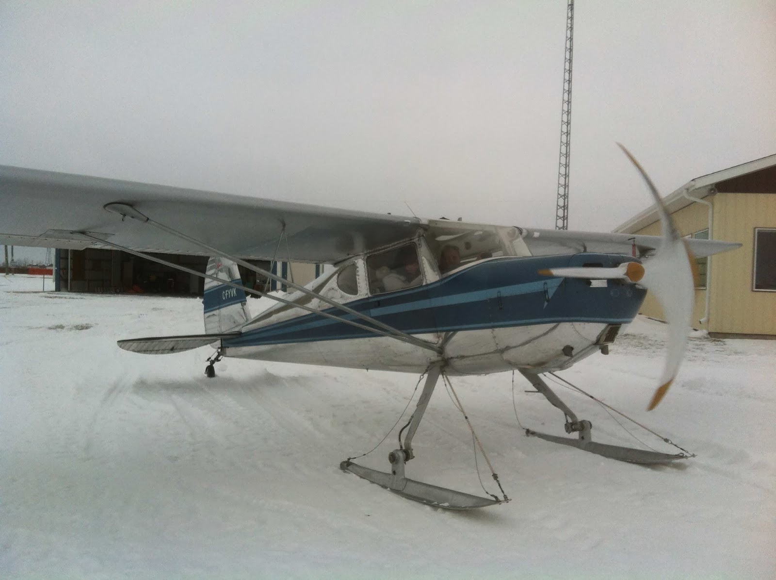 RAA Club Plane with 99s Cessna 150 C-FLUG at Lyncrest Airport, Winnipeg ...