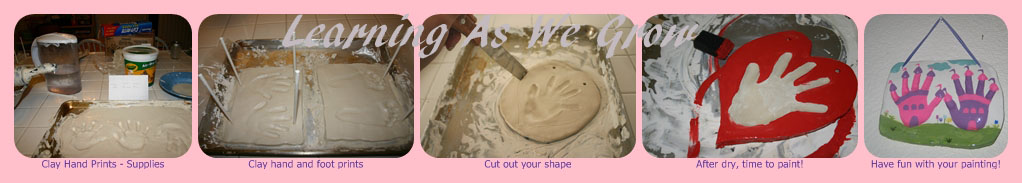Learning As We Grow: DIY Clay Hand Prints