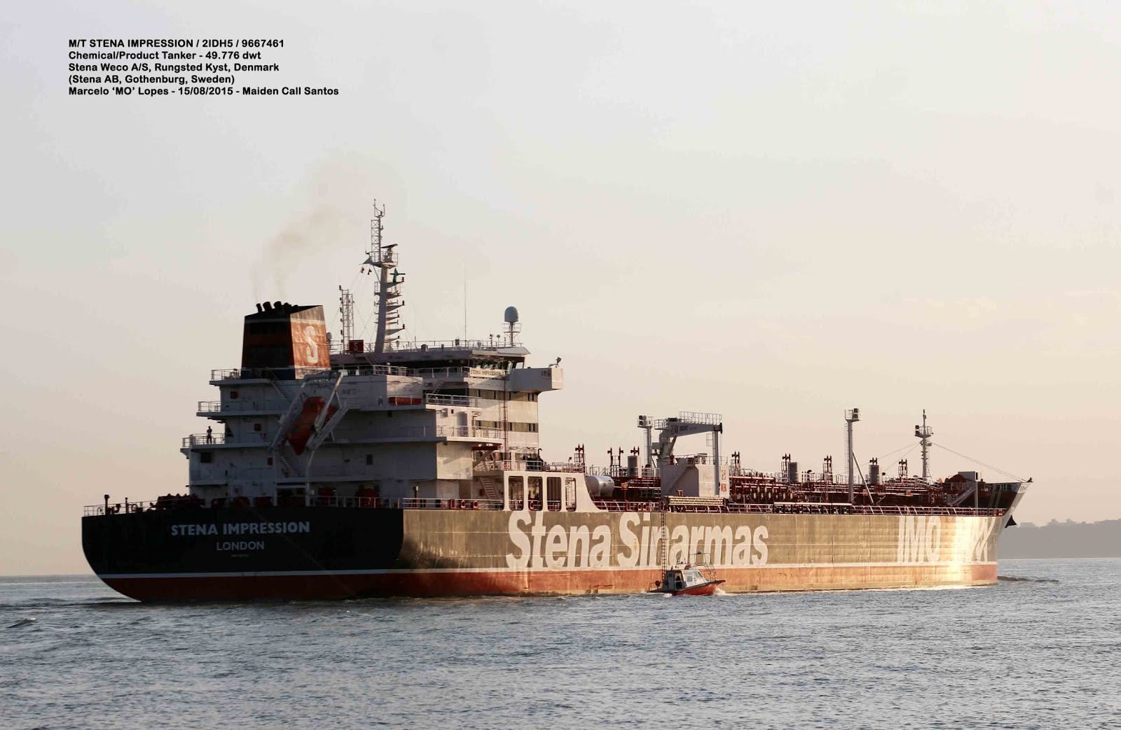 Santos Shiplovers: M/T Stena Impression / 2IDH5 - Maiden Call Santos