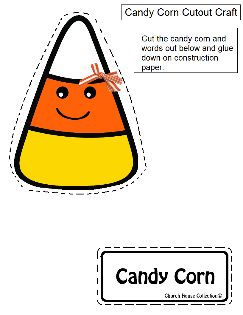 Church House Collection Blog: Candy Corn Folder Craft For Kids: "It's ...