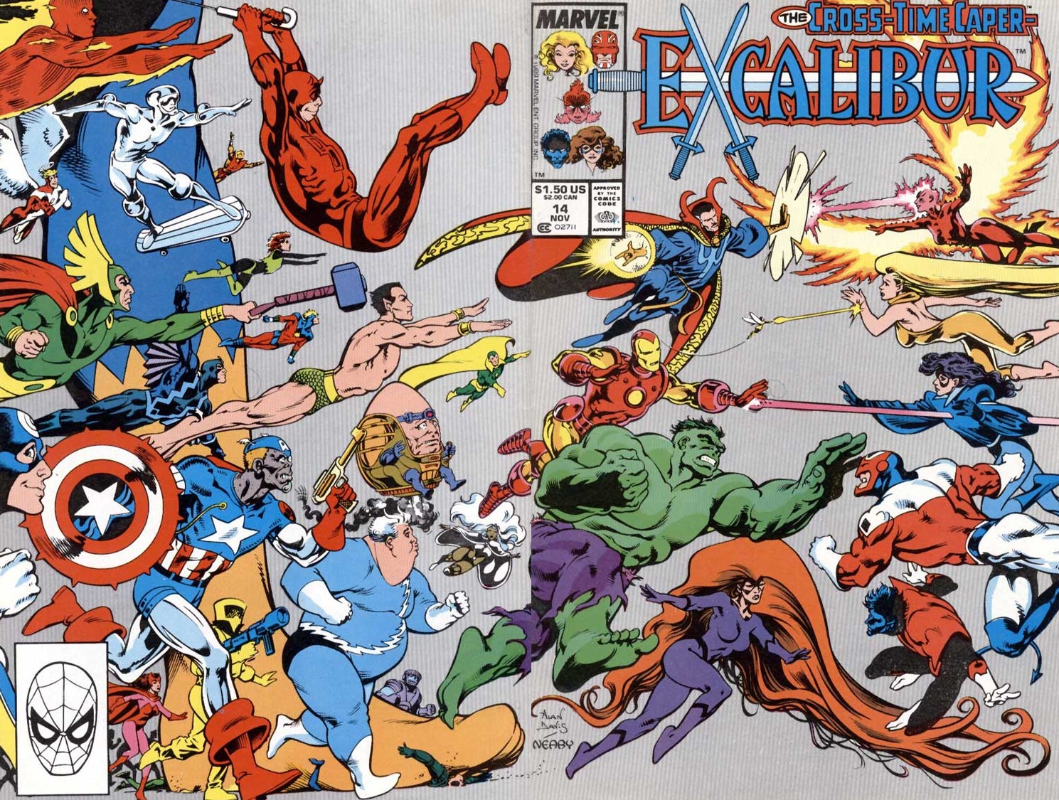 Marvel Comics of the 1980s: 1989 - Excalibur #14