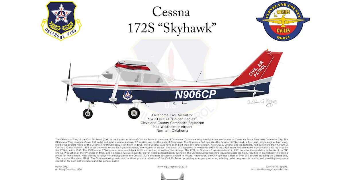 Air Wing Graphics: Cessna 172S Skyhawk, Civil Air Patrol, Norman, OK