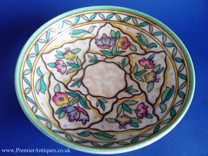 Premier Antiques: Charlotte Rhead Crown Ducal 'Trellis' Pattern 6016