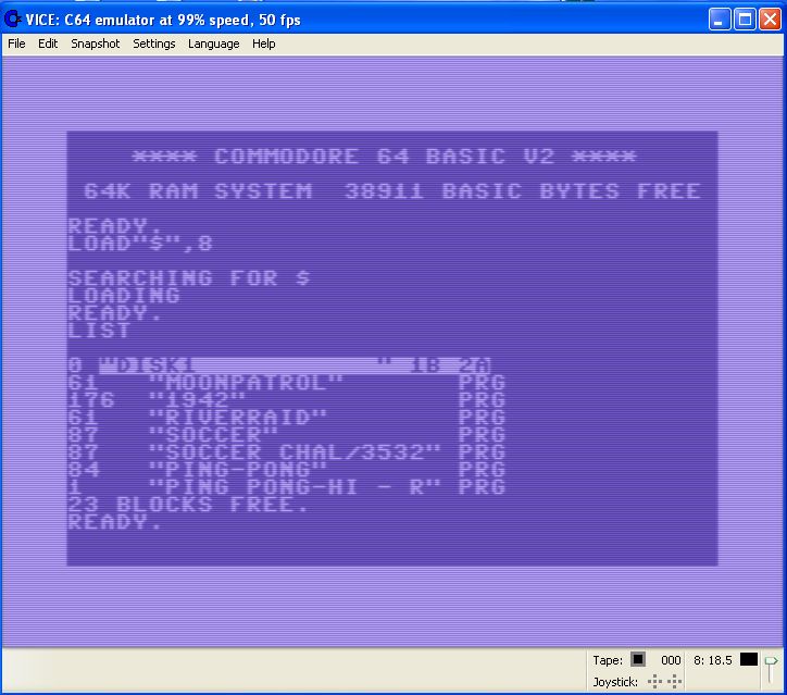 Commodore 64 Personal Computer: Emulator Vice i użycie stacji dysków ...