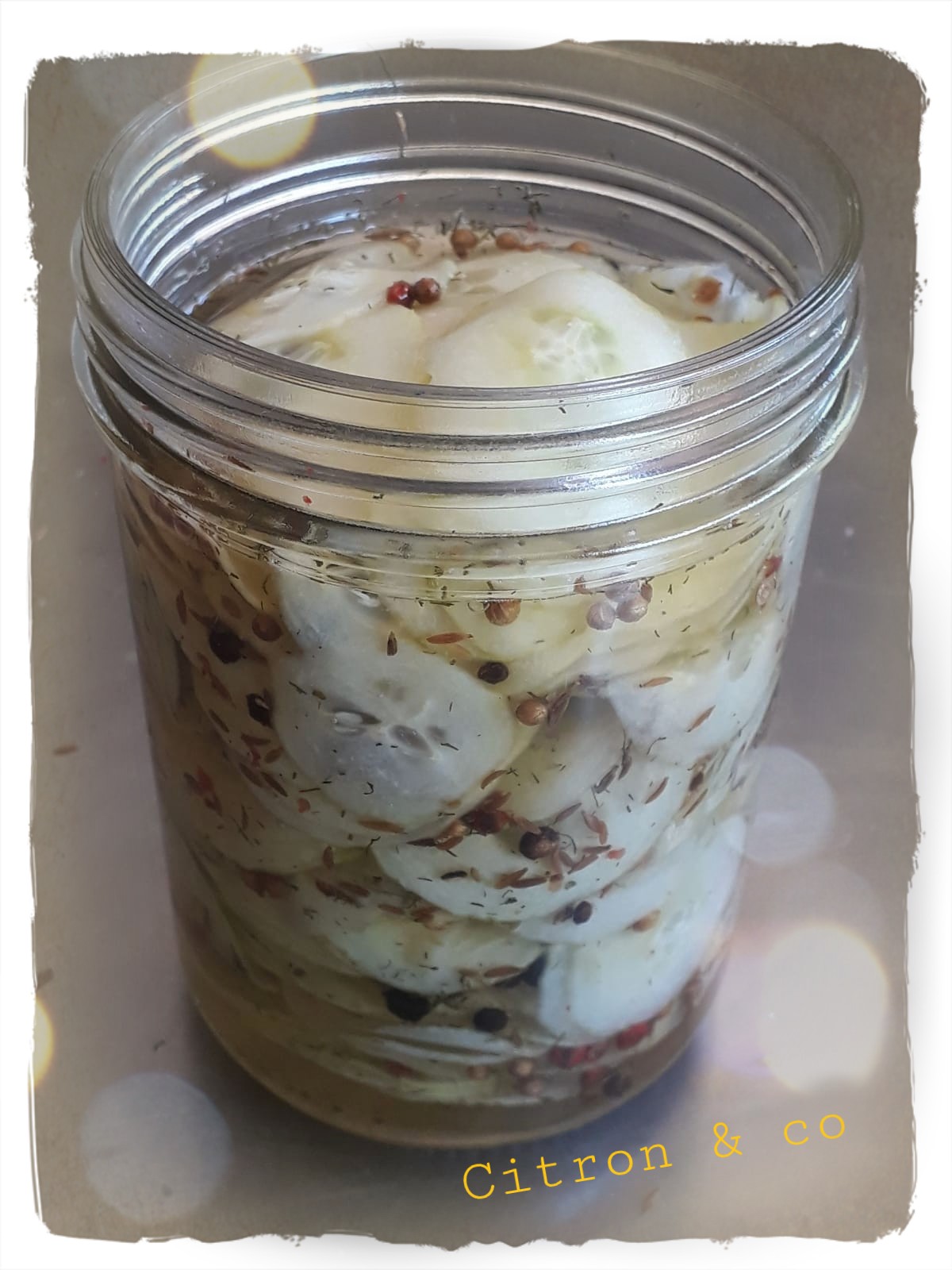 Citron & co: PICKLES DE CONCOMBRE
