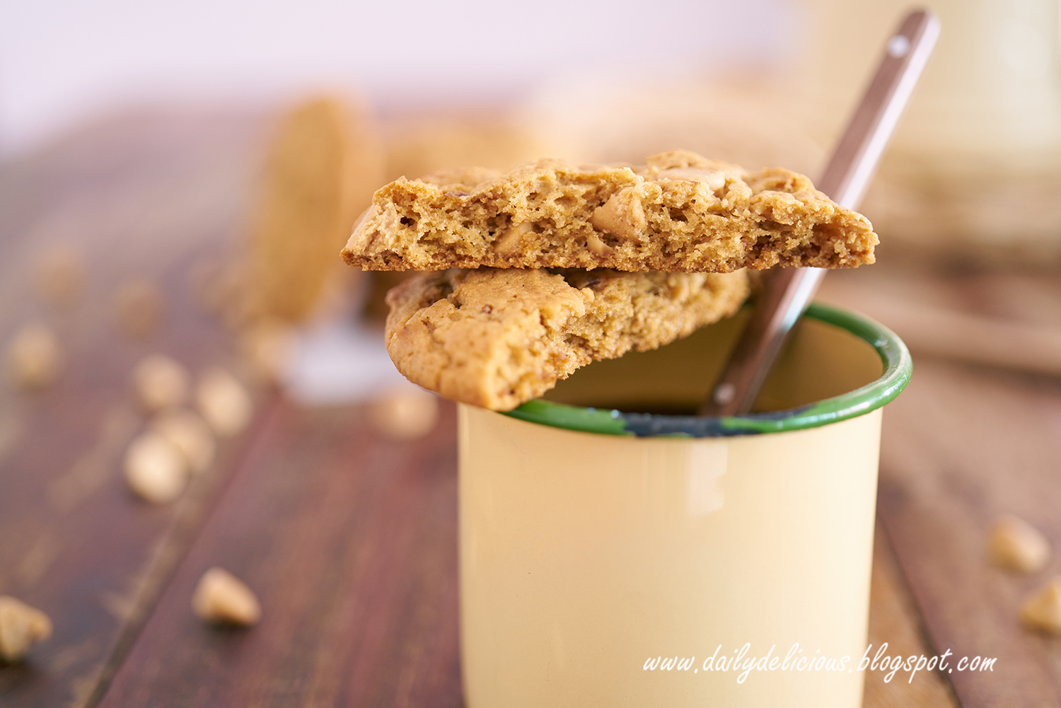 dailydelicious thai: คุกกี้ดับเบิ้ลเนยถั่ว, Double peanut butter cookies