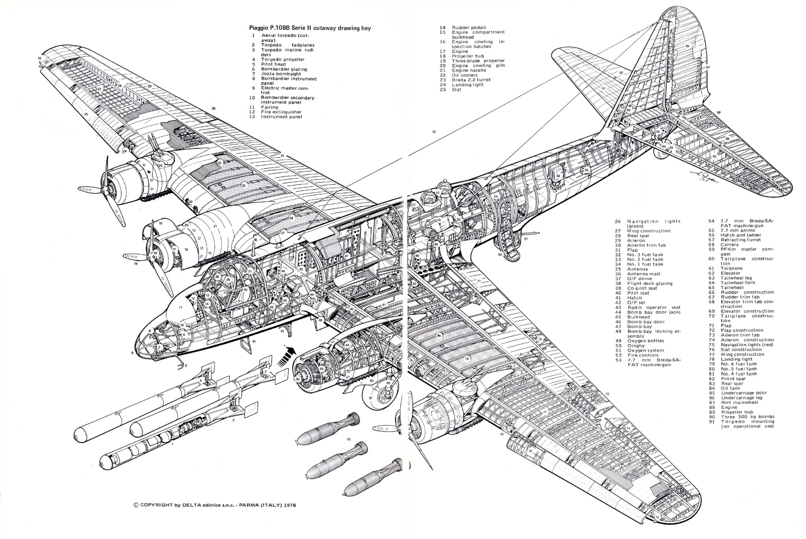 Italian Aircraft of WWII: Piaggio P.108